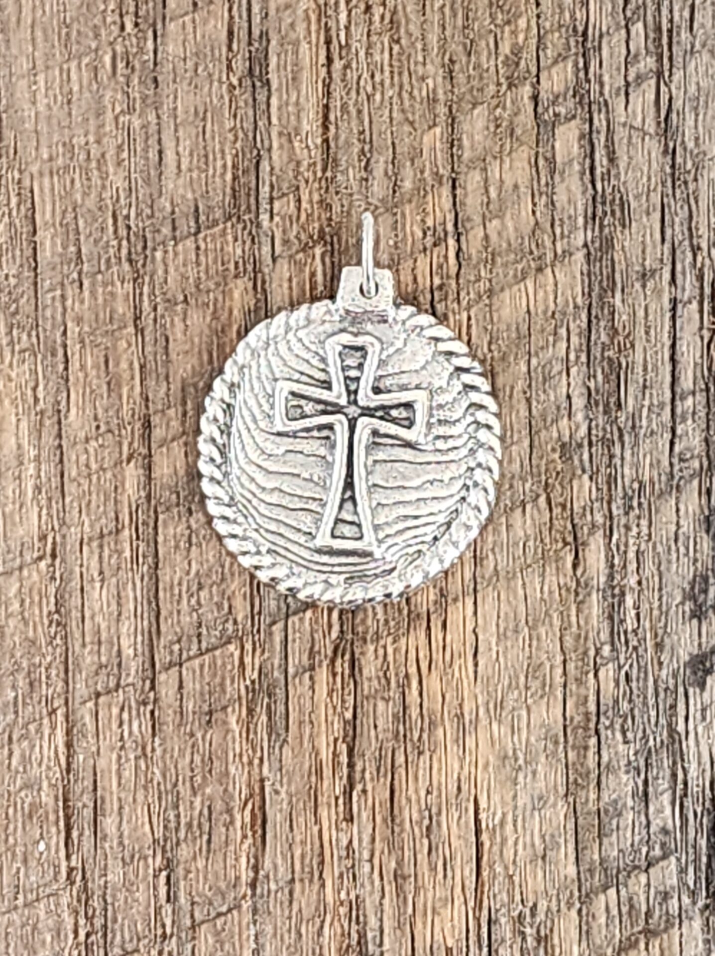 Cuttlefish Cast Pendant with Cross | The Red TeePee