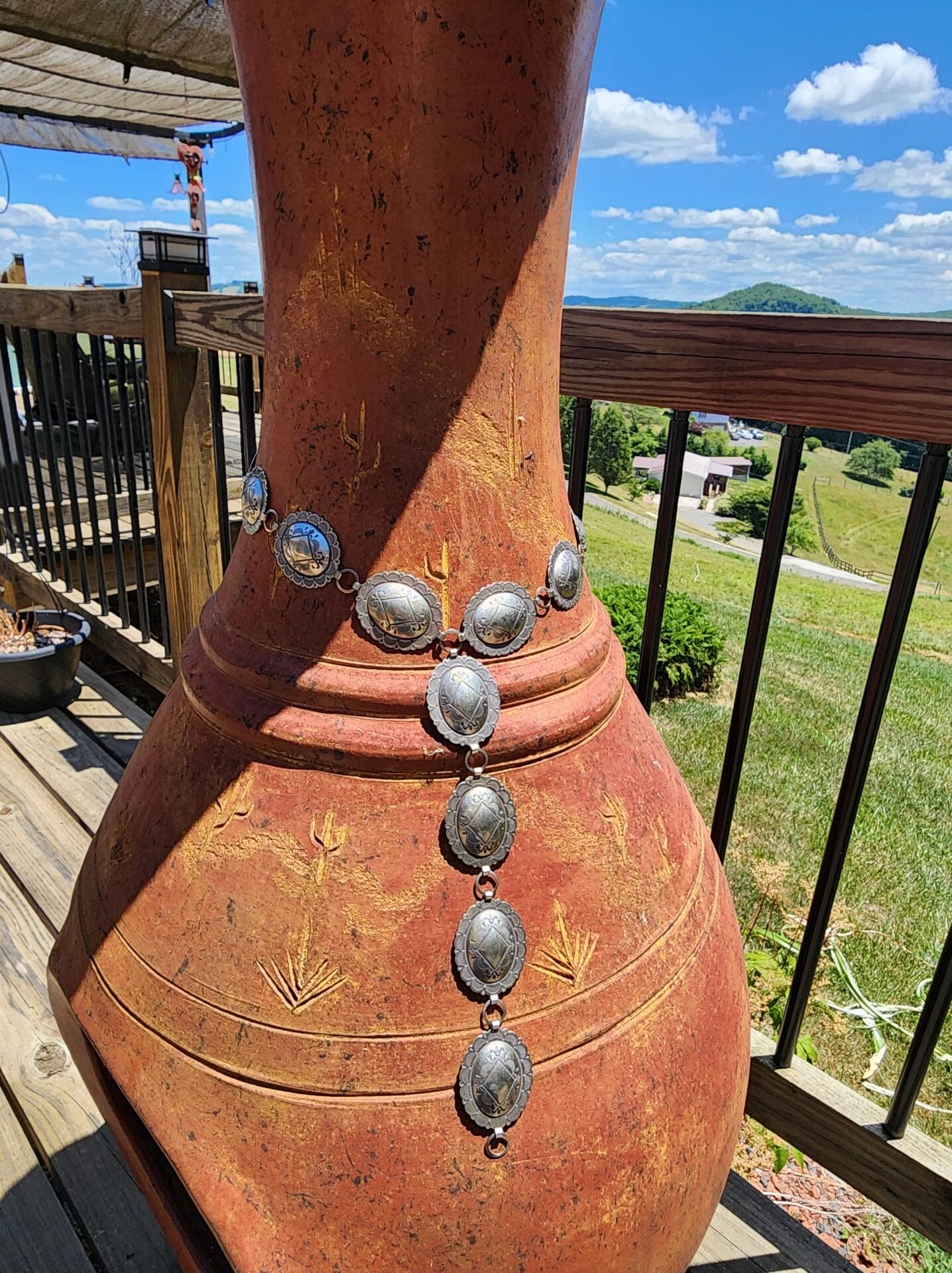 Native American Made Concho Belt, 42" Long | The Red TeePee