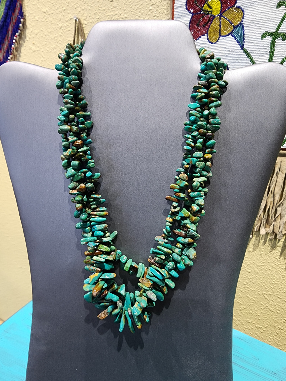 Red Skin Chunky Turquoise Strand, 19" Long | The Red TeePee